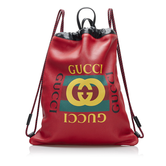 Gucci | Bags | Gucci Logo Backpack | Poshmark